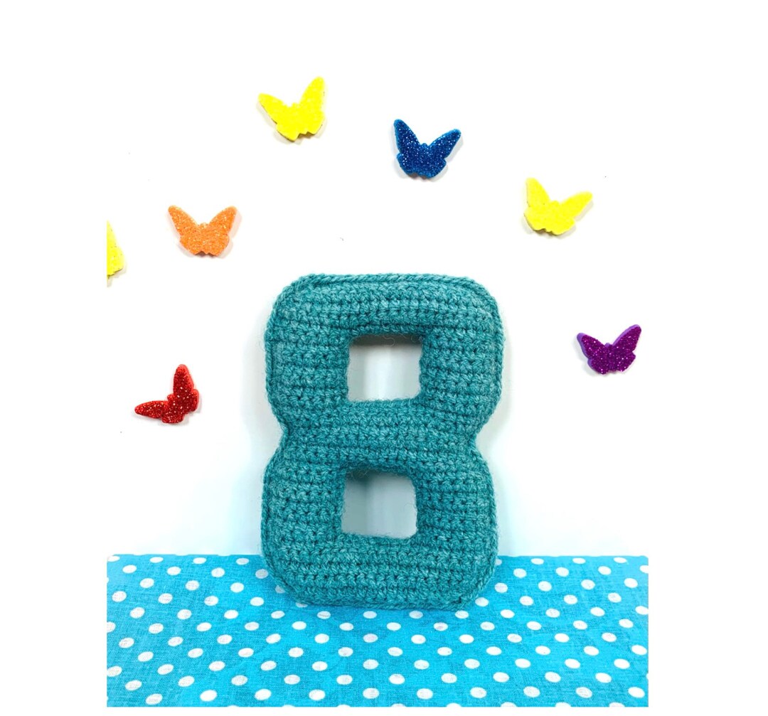 Crochet Pattern Number 8 - Etsy Israel