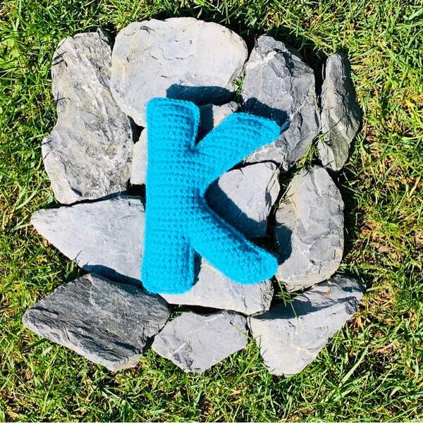 Letter K Crochet - Etsy