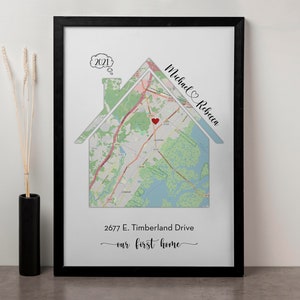 New Home Gift, Personalized Home Print, Housewarming Gift, First Home ...