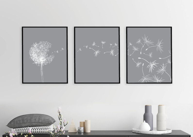 Dandelion Wall Art Print Dandelion Prints Dandelion Poster - Etsy