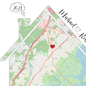 New Home Gift, Personalized Home Print, Housewarming Gift, First Home ...