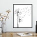 Dandelion Art Print, Printable Wall Art, Dandelion Wall Art, Botanical ...