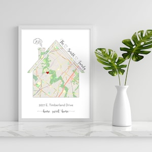 New Home Gift, Personalized Home Print, Housewarming Gift, First Home ...