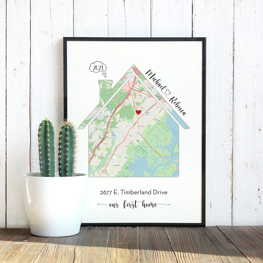 New Home Gift, Personalized Home Print, Housewarming Gift, First Home ...