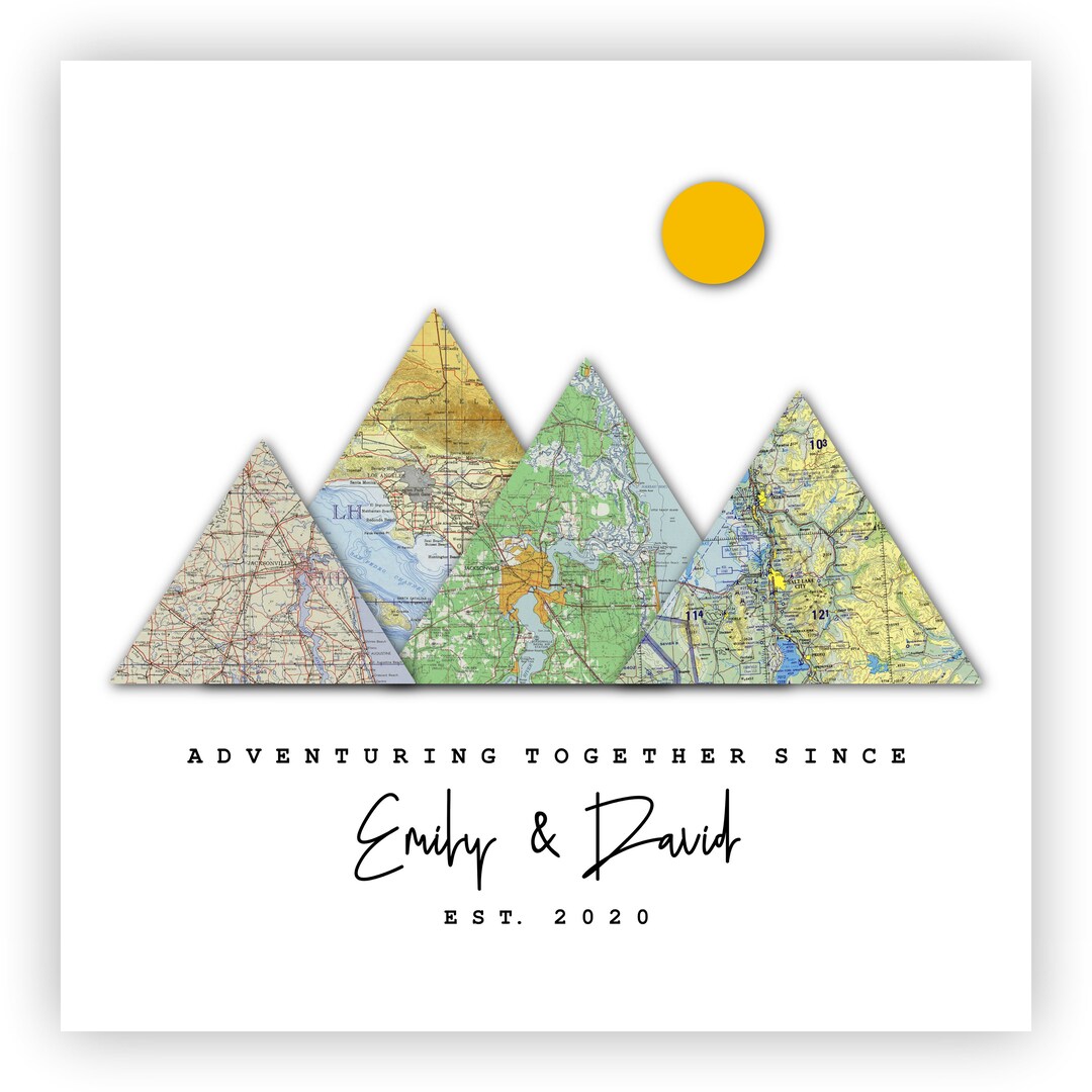 Personalized Adventure Map Print, Custom Travel Map Print, Adventure ...