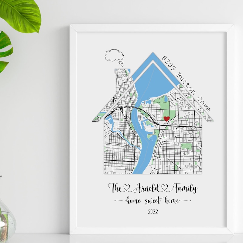 Printable New Home Map - Etsy