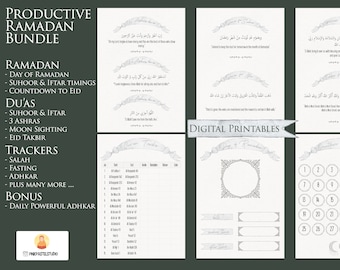 Daily Morning Adhkar From Sunnah Pack of 1, 5, 10, 25, 50 or 100 Cards ...