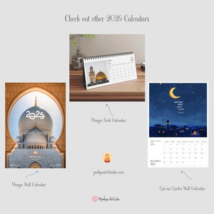 2025 Islamic Wall Calendar With Inspirational Quran Reminders, Hijri ...