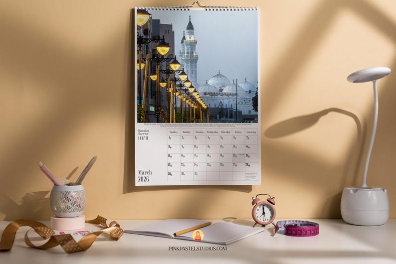2026 Islamic Mosques Wall Calendar | Hijri Dates & Events | Beautiful Mosques From Around the ...
