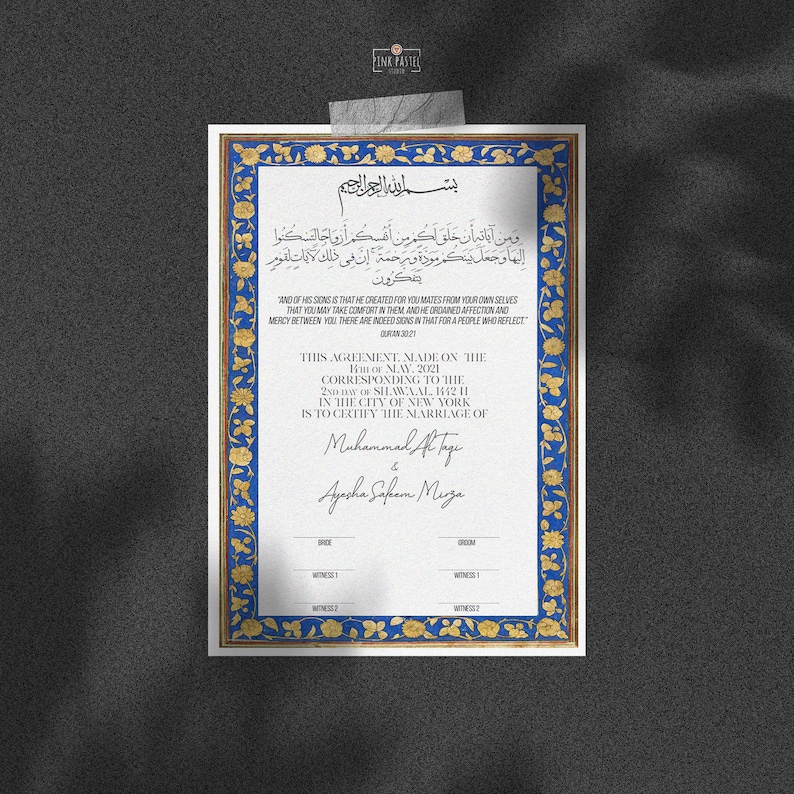 Nikkah Contract Personalized Nikah Nama Muslim Marriage Etsy UK nikkah-contract-personalized-nikah-nama-muslim-marriage-etsy-uk