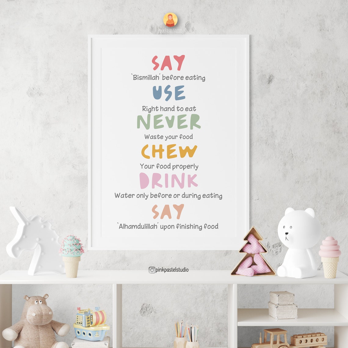 Muslim Etiquette of Eating and Drinking Islamic Food Rules - Etsy