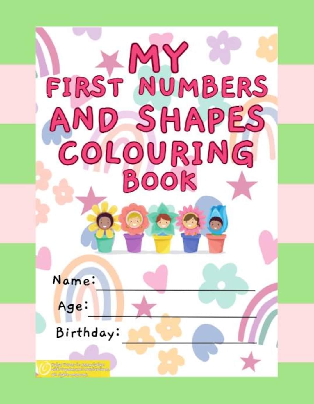 My First Numbers and Shapes Coloring Book - Etsy
