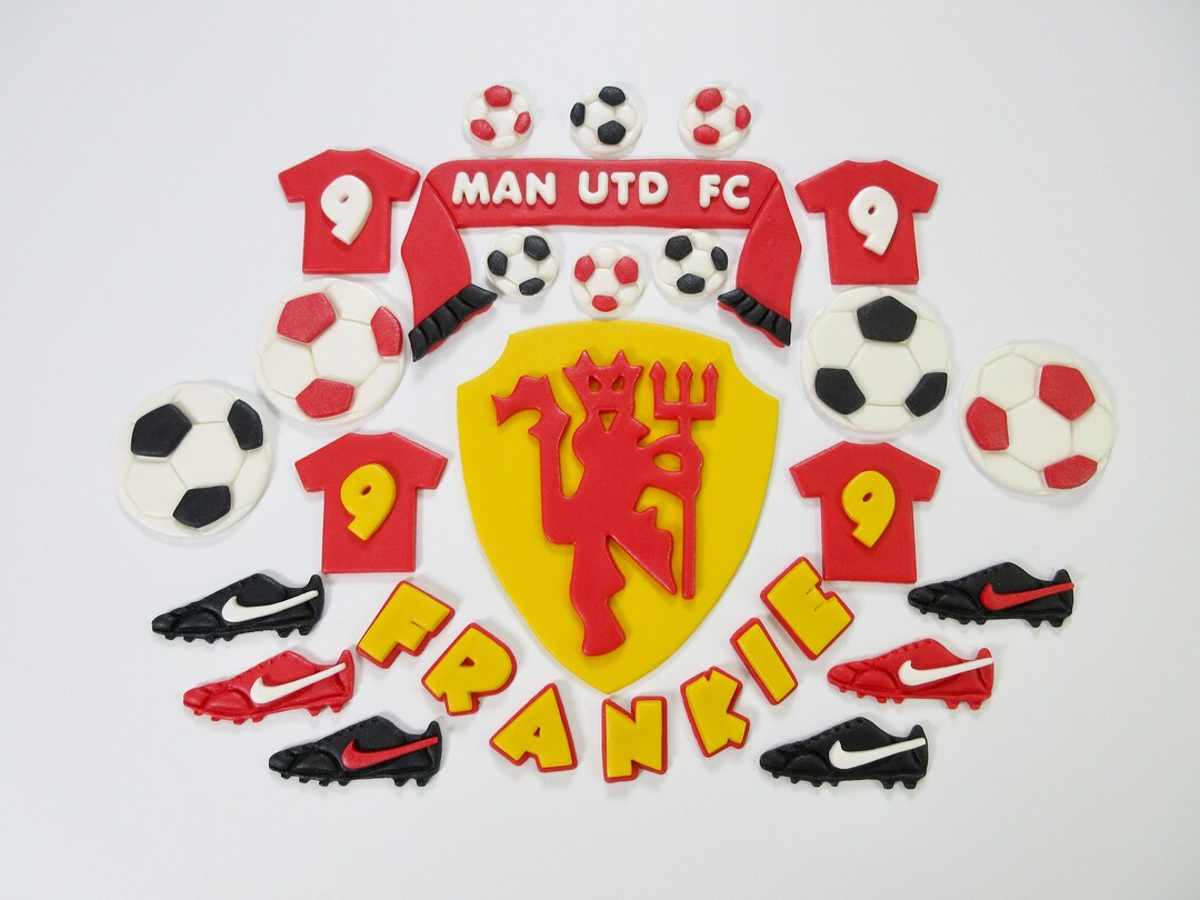 Edible Football Cake Topper Personalised. Fondant Football Cake ...