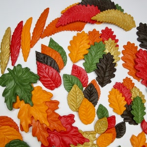 Edible Leaves. Fondant Leaves. Edible Autumn Leaves. Fondant Autumn ...