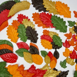 Edible Leaves. Fondant Leaves. Edible Autumn Leaves. Fondant Autumn ...