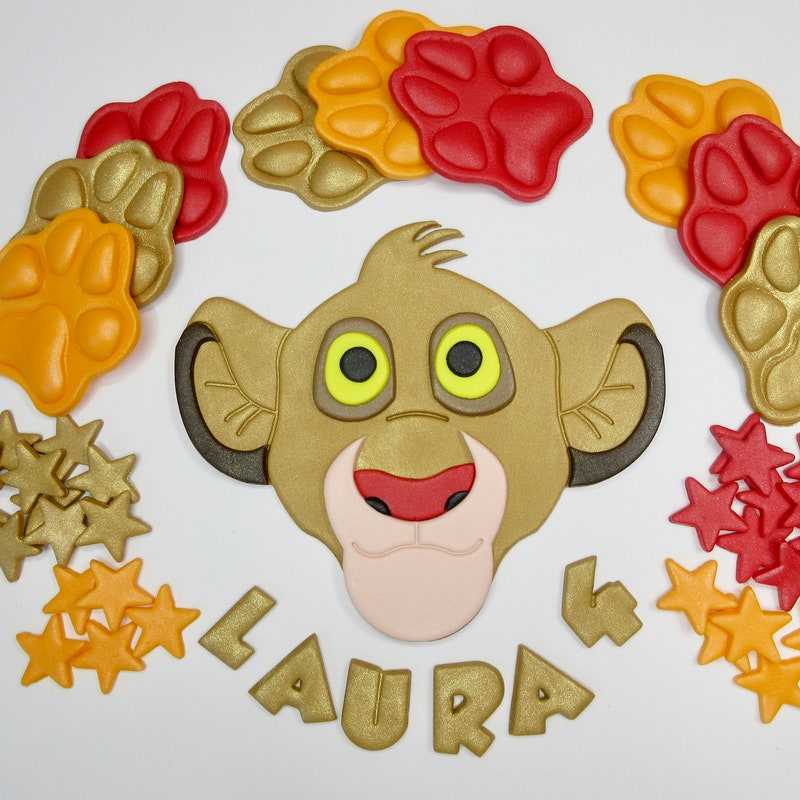 Edible Simba Cake Topper - Etsy UK