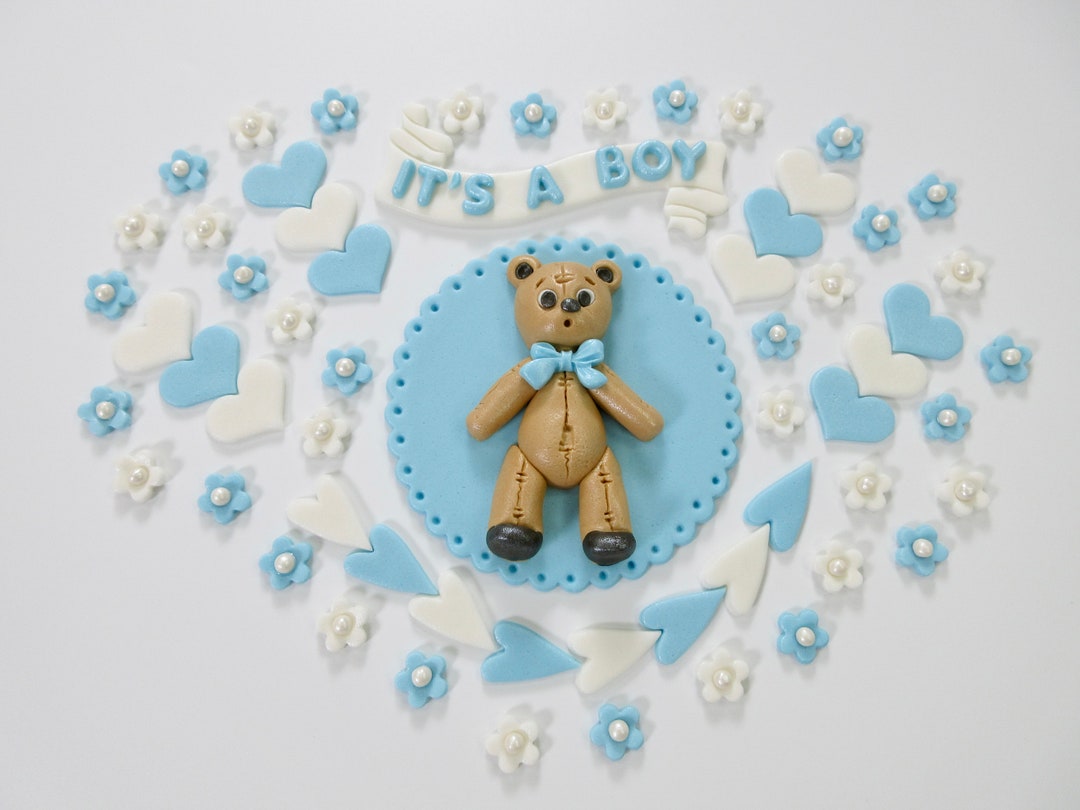 It’s a Boy Cake Topper Edible Fondant. Baby Shower Edible Cake ...