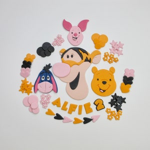 Edible Fondant Tigger Cake Topper Personalised Large. - Etsy UK