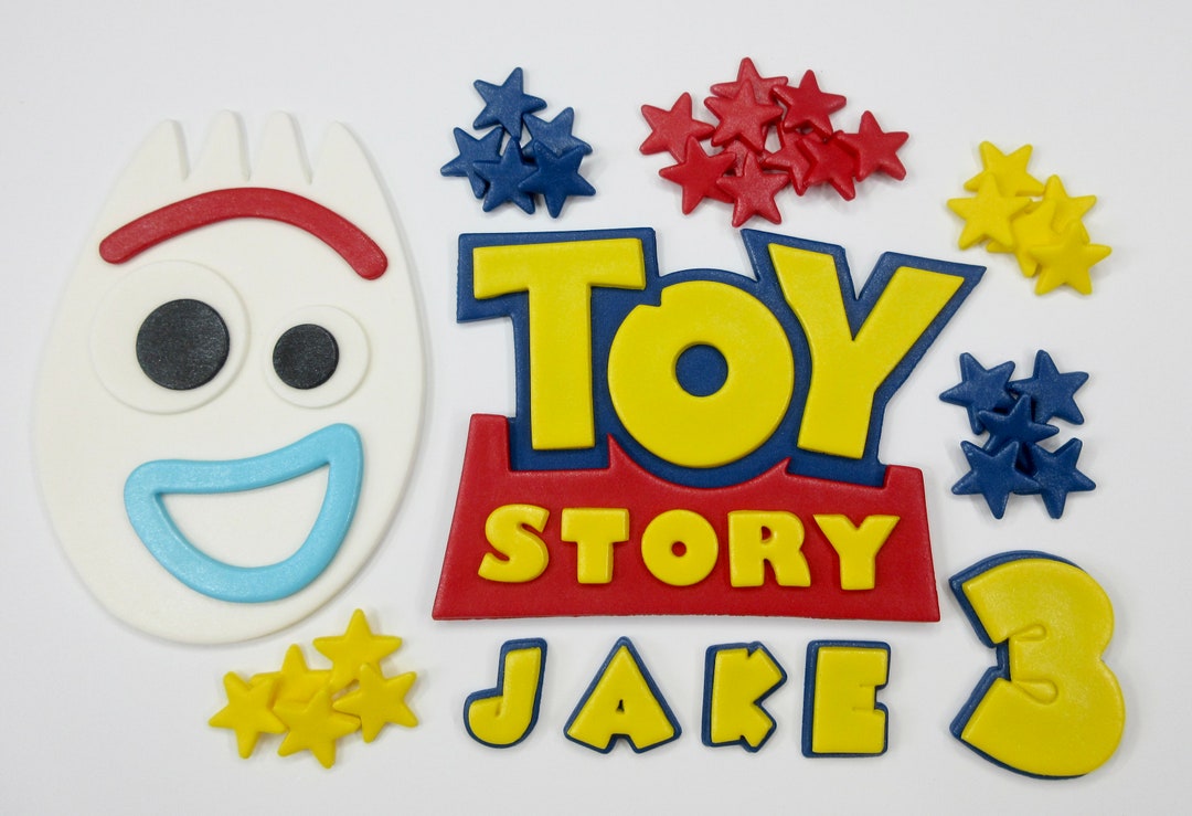 Edible Forky Cake Topper, Personalised, Fondant, Handmade Fresh to ...