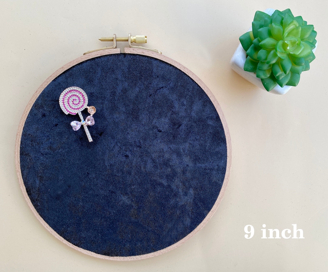 Black Velvet Pin Display Board: Wooden Enamel Pin Holder - Etsy