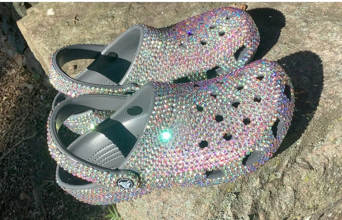 FULLY Blinged Crocs Customizable | Etsy