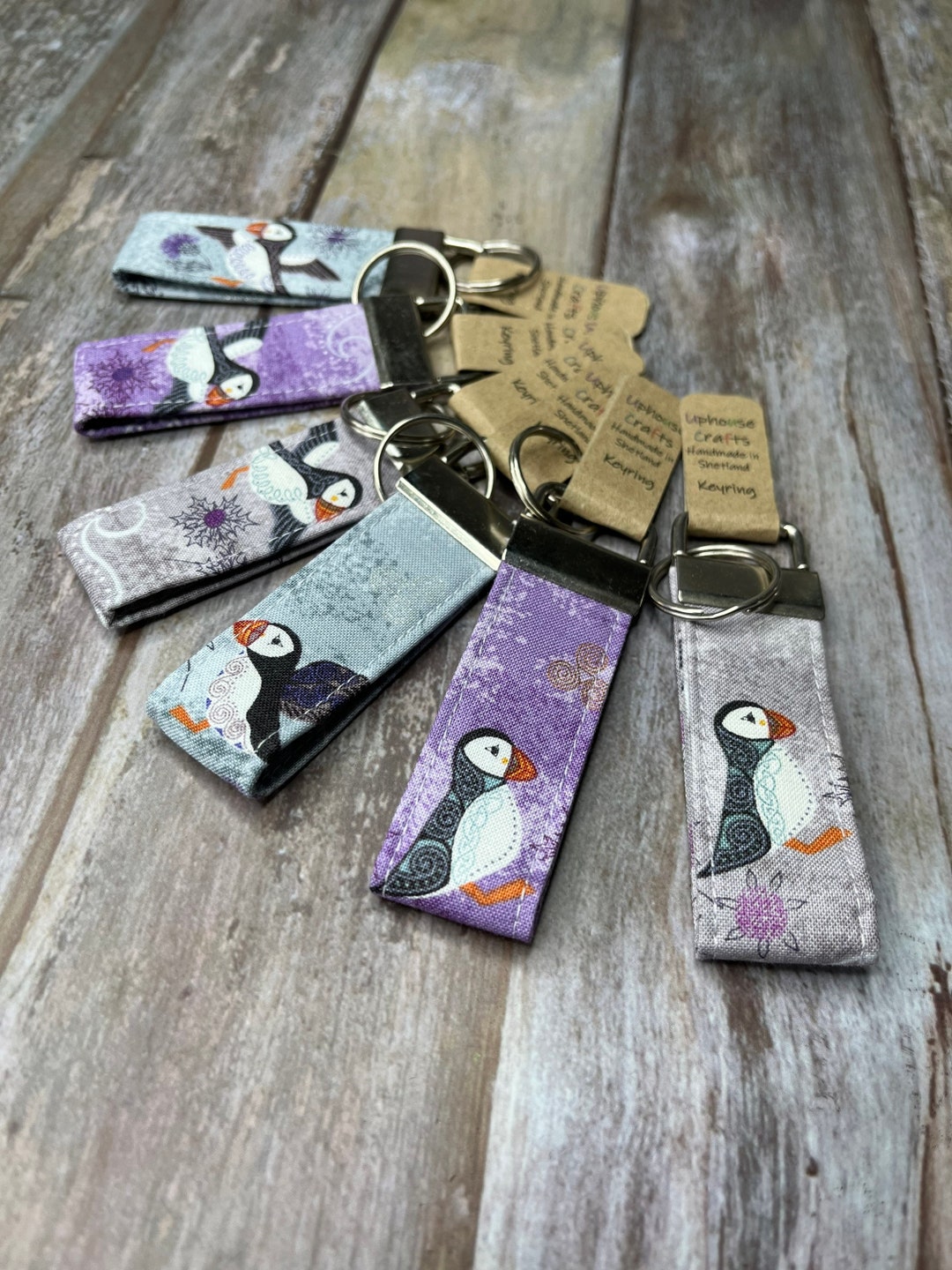 Puffin Keyring, Puffin Key Holder, Puffin Gifts, Keyfob Keychain, Bird ...