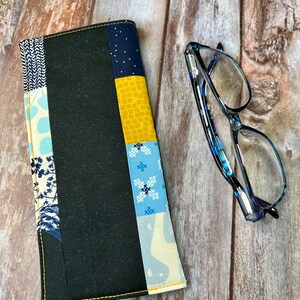 Patchwork Glasses Case, Fabric Glasses Case, Quilted Glasses Case, Soft ...