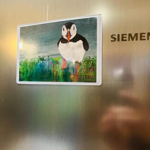 Puffin Fridge Magnet 4”x6” Size, Original Puffin Artwork - Etsy