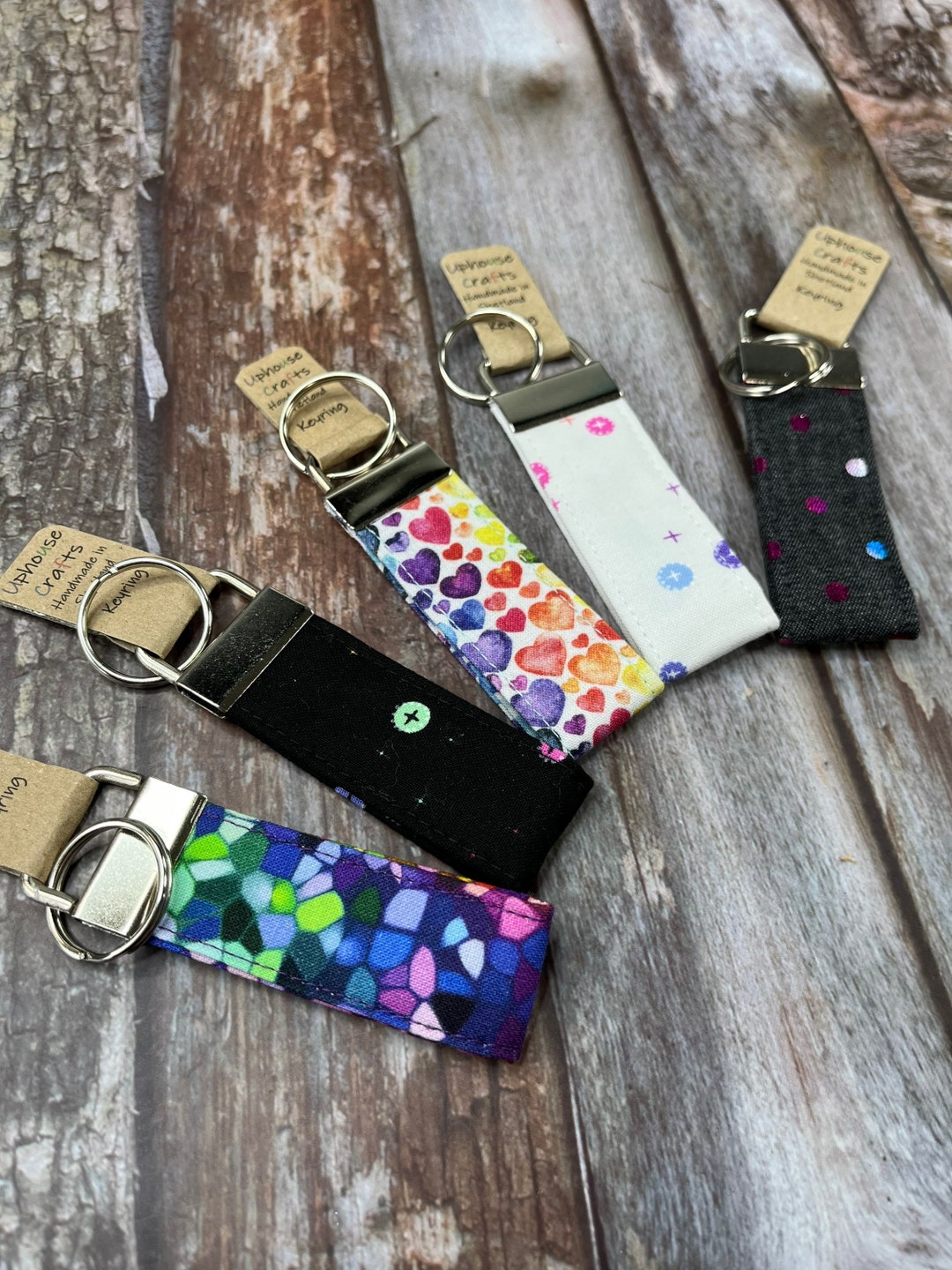 Rainbow Keyring, Rainbow Key Holder, LGBTQ Gifts, Keyfob Keychain, Mini ...