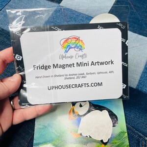 Puffin Fridge Magnet 4”x6” Size, Original Puffin Artwork - Etsy
