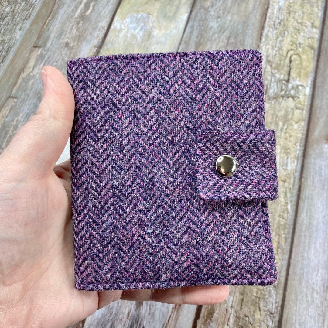 Shetland Heather Wool Tweed Bi-fold Wallet Right Handed - Etsy UK