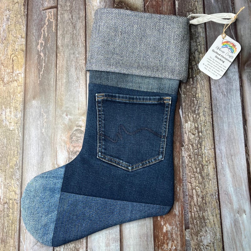 Denim Stocking - Etsy