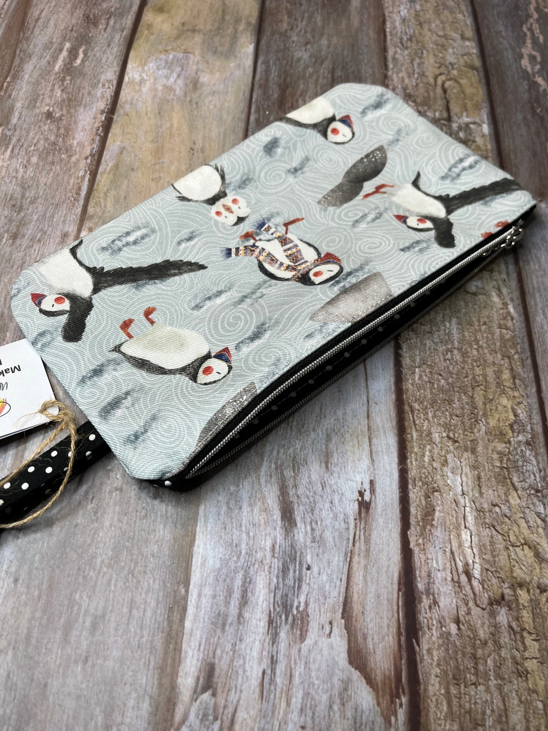 Puffin Make up Pouch, Pencil Case, Make up Bag, Puffin Make up Bag ...