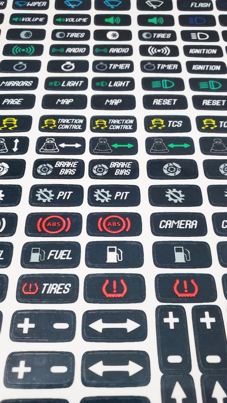 Sim Decals Sim Labels Sim Button stickers Button Box | Etsy Sim Decals Sim Labels Sim Button stickers Button Box | Etsy