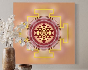 Ketu Yantra Meditative Geometric Art Quality Canvas Print - Etsy