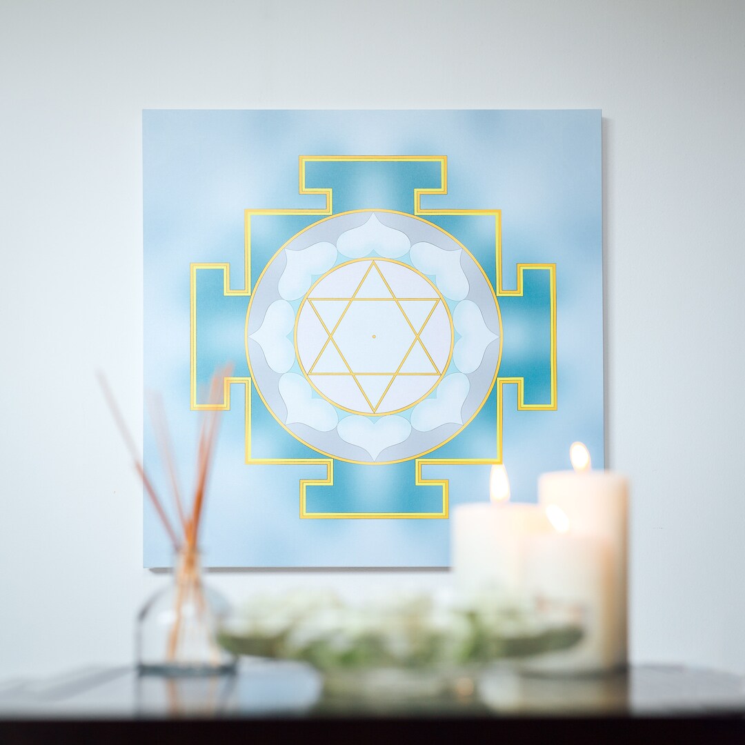 Goddess Saraswati Yantra | Sacred Meditative Geometric Art | Quality ...