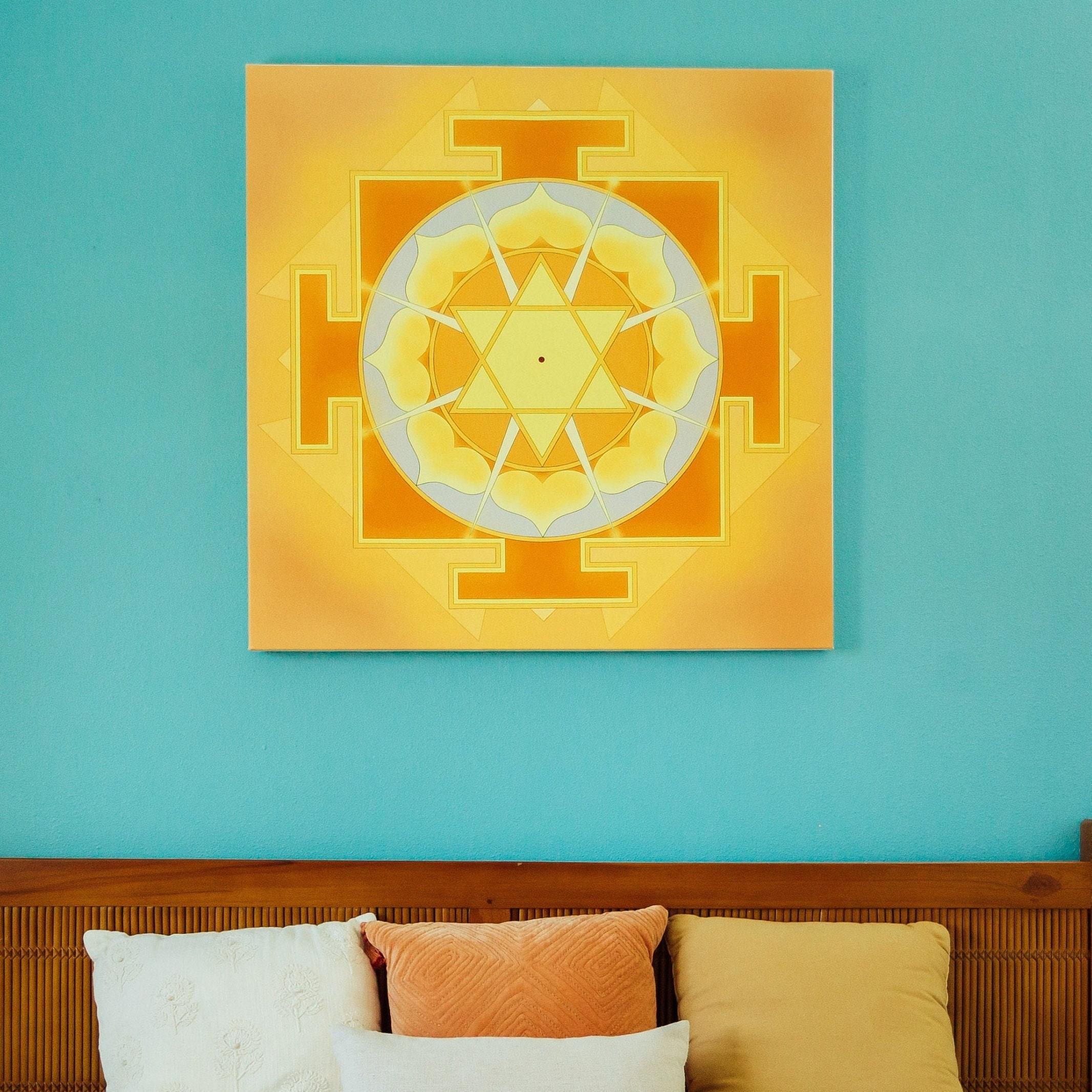 Jupiter Yantra Meditative Geometric Art Quality Canvas - Etsy