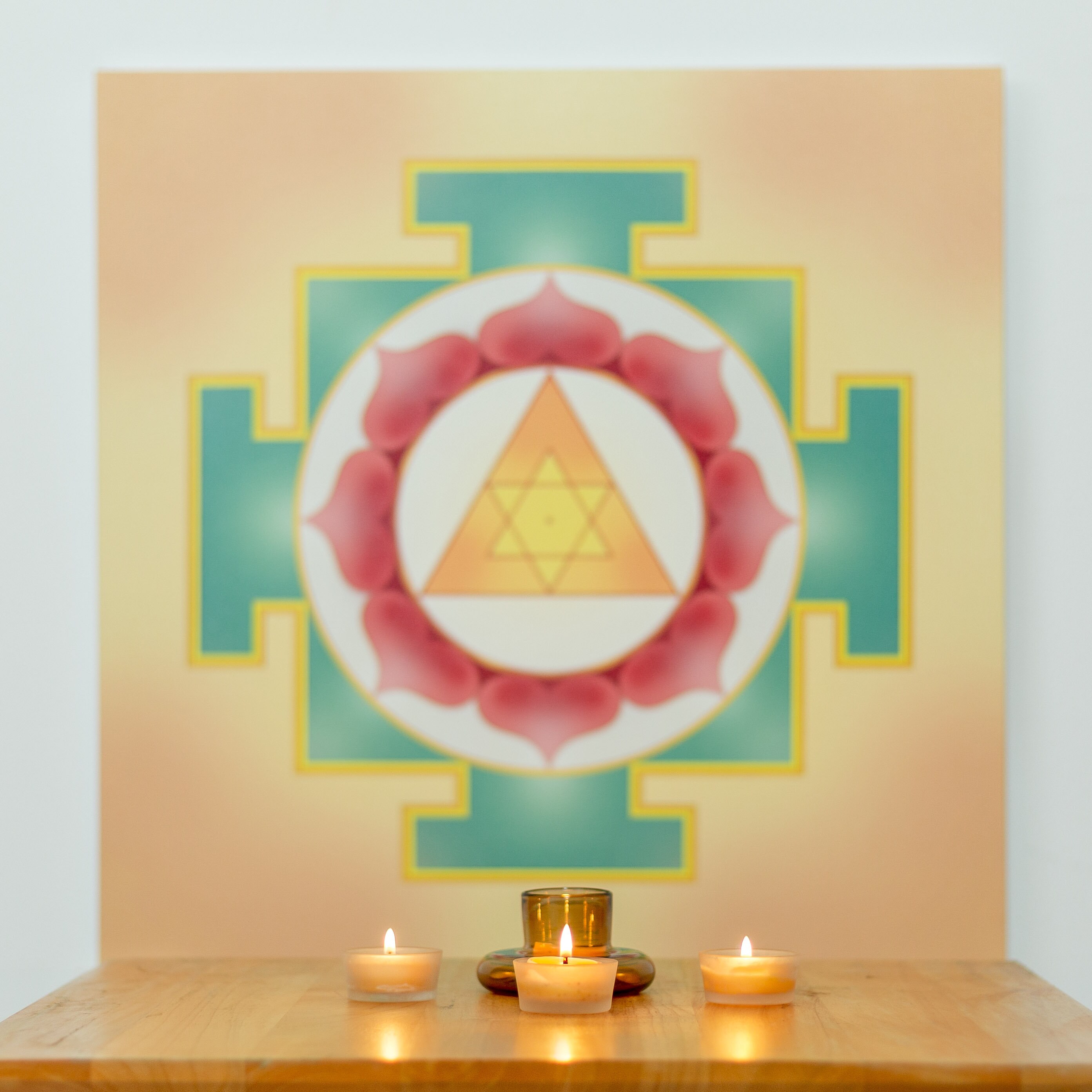 Ganesha Yantra Sacred Meditative Geometric Art Quality Canvas Giclee ...