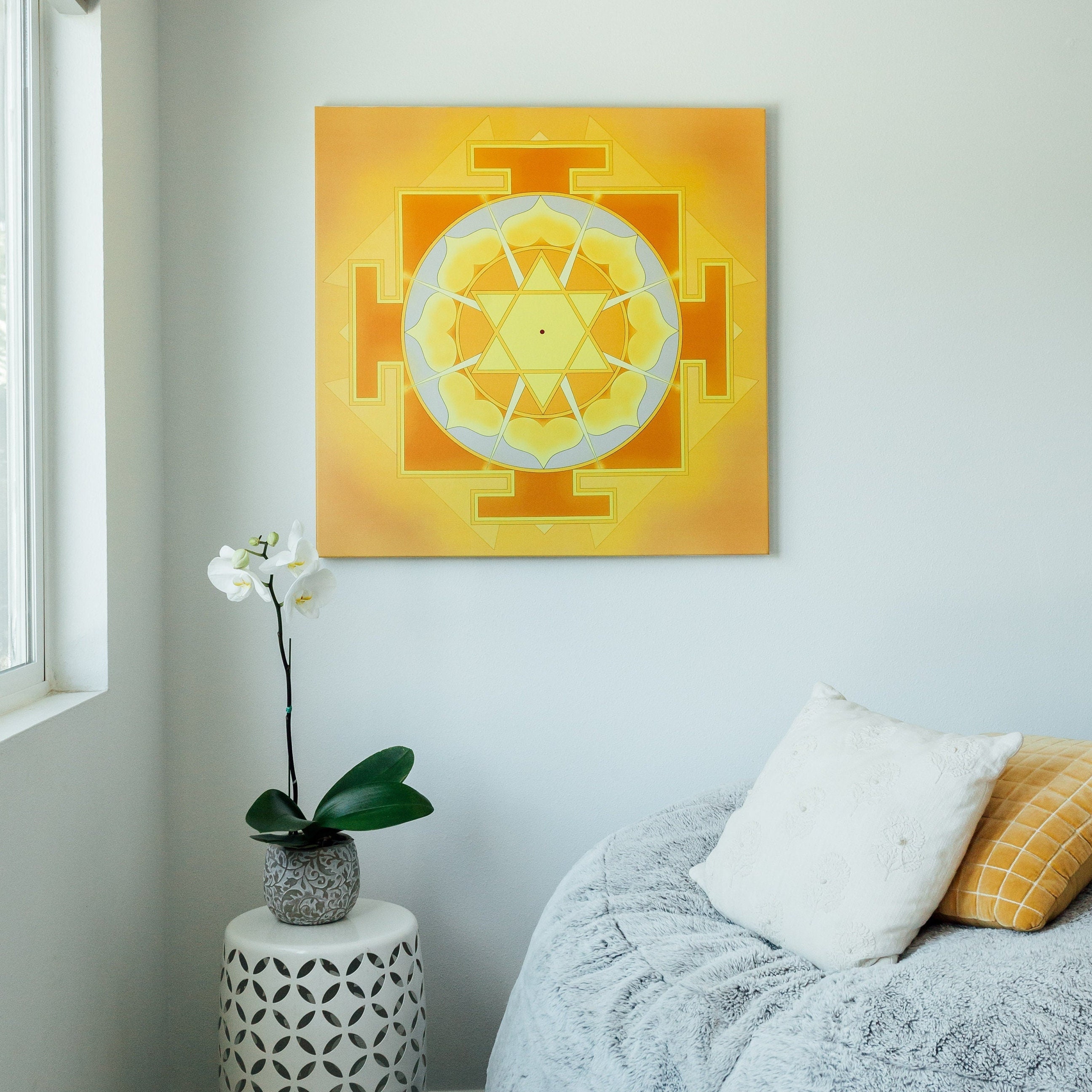 Jupiter Yantra Meditative Geometric Art Quality Canvas - Etsy
