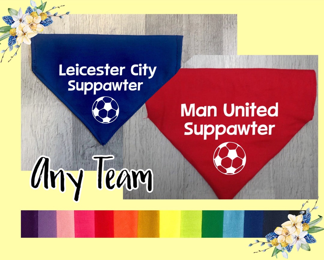 Football Team Bandana Dog Cat Over the Collar Bandana Any Team ...