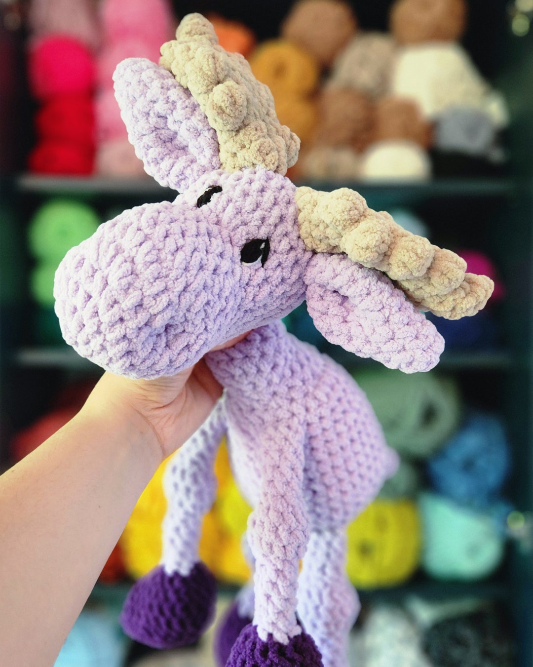 Ready to Ship Stuffed Crochet Moose Moose Plushie Crochet Moose Moose ...