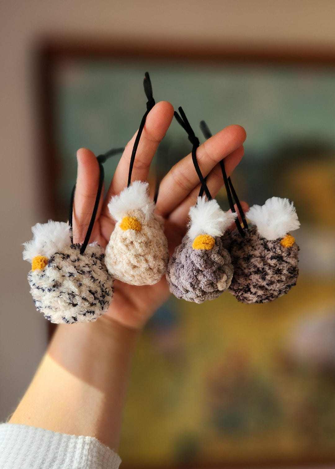 Mini Crochet Chicken Christmas Ornament: Handmade Farmhouse Decor - Etsy
