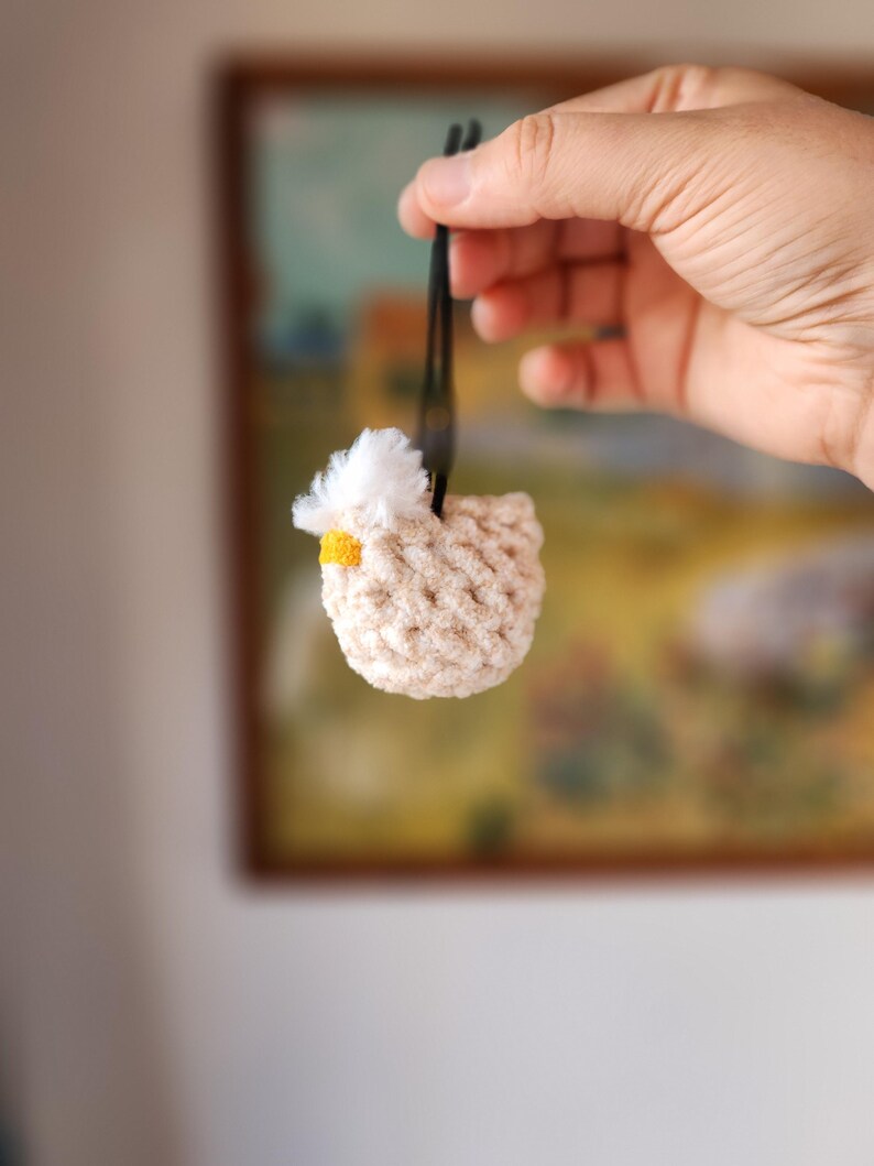 Mini Crochet Chicken Christmas Ornament: Handmade Farmhouse Decor - Etsy