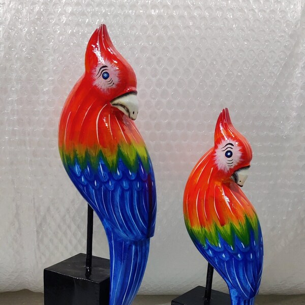 Hand Painted Parrot - Etsy