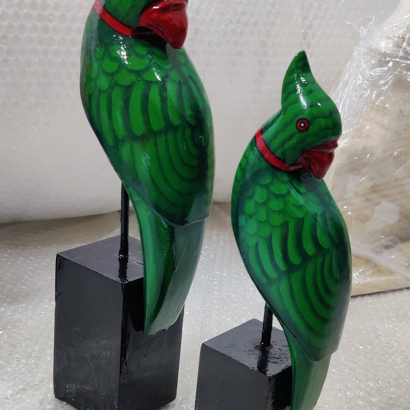 Hand Painted Parrot - Etsy