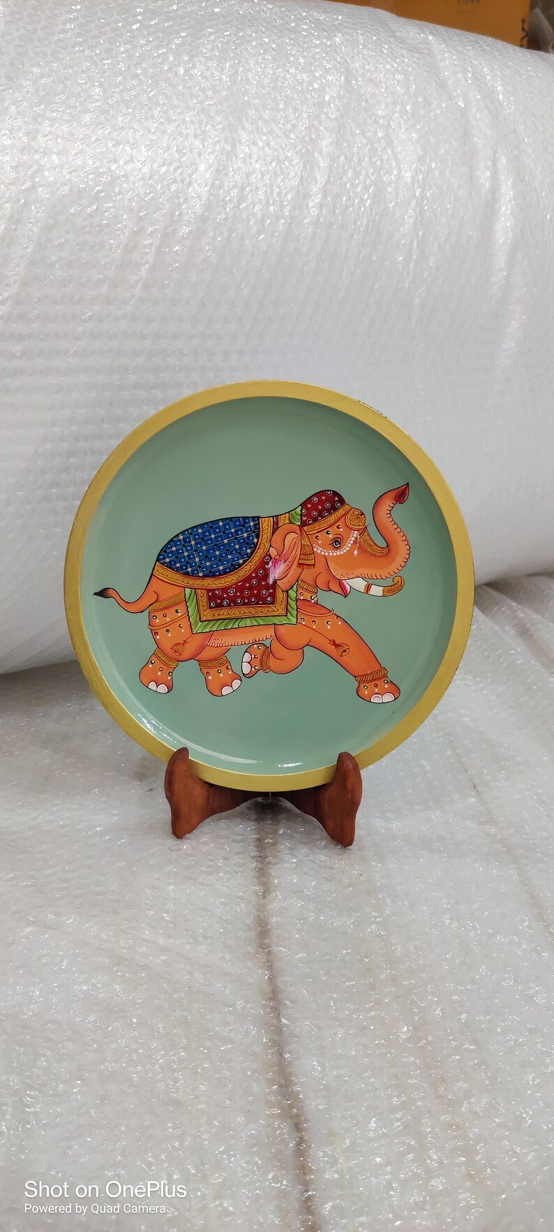 Pichwai Wall Plate, Pichwai Hand Painted Wooden Plates for Home ...