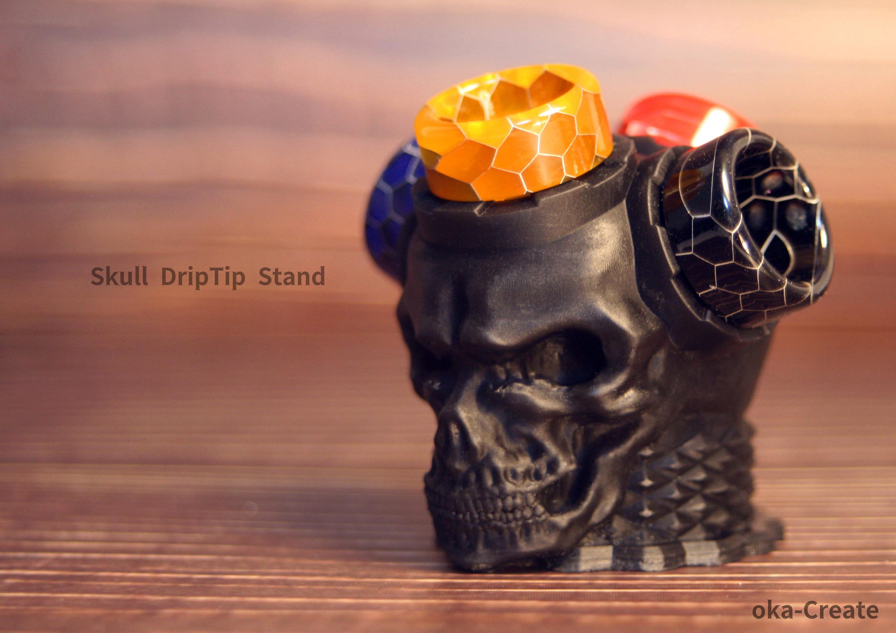 Skull drip tip stand 2 pieces set | Etsy