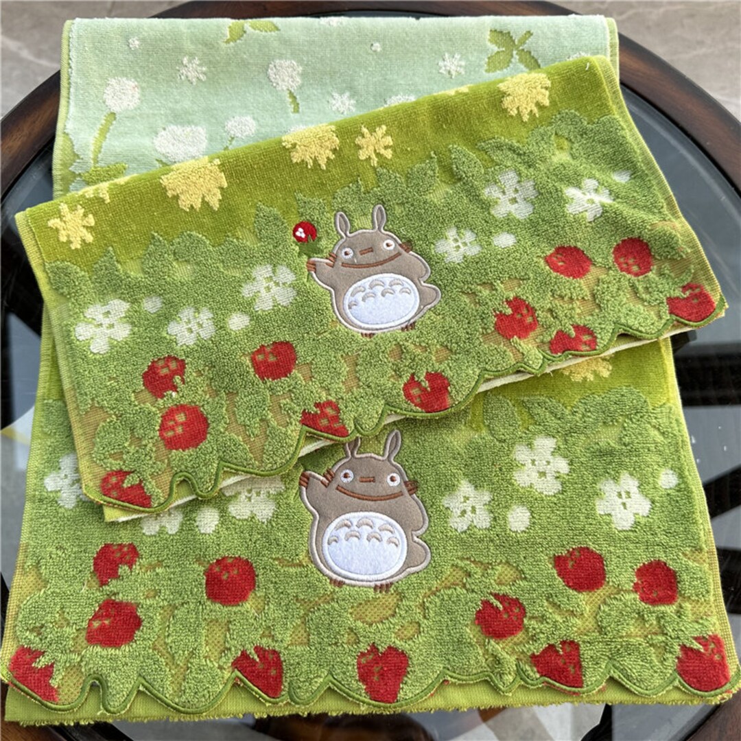 Kawaii Anime Characters Towels, Embroidered House Bathroom Towels ...