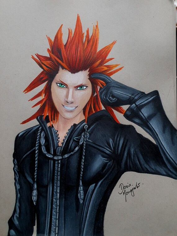 Kingdom Hearts Axel Drawing