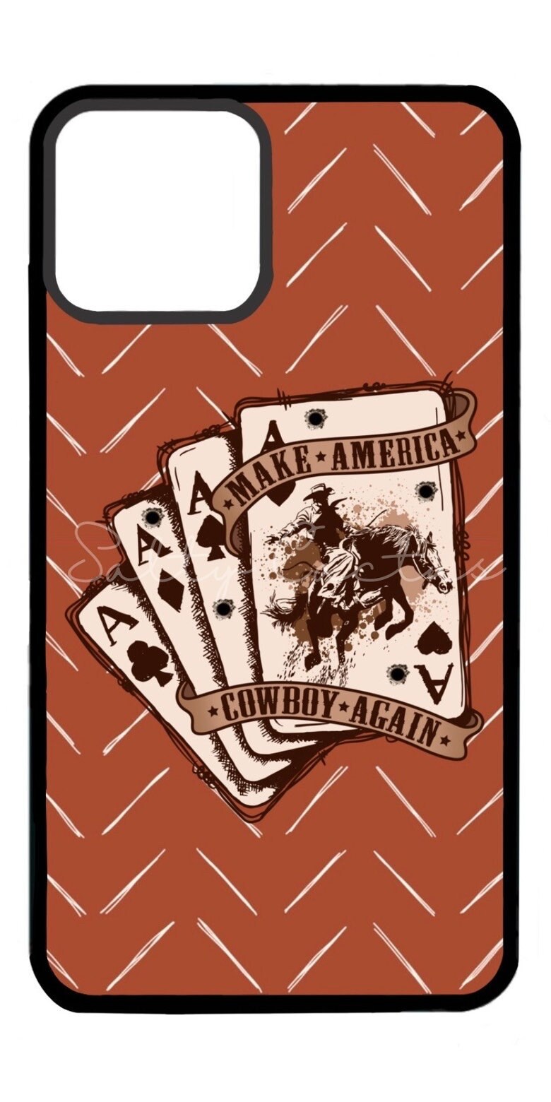 Make America Cowboy Again Western Phone Case / Turquoise / Punchy ...